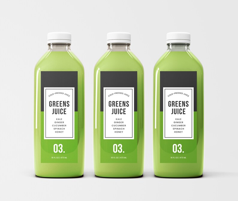 Juice Bottle Labels, Juice Label Template, Juice Bottle Stickers ...