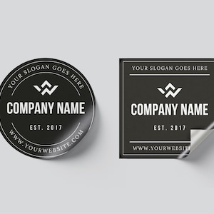 Custom Round Sticker Design Template, Personalized Stickers for ...