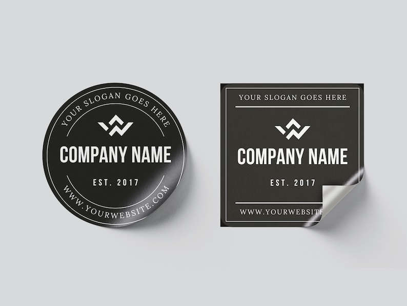 Custom Round Sticker Design Template, Personalized Stickers for ...