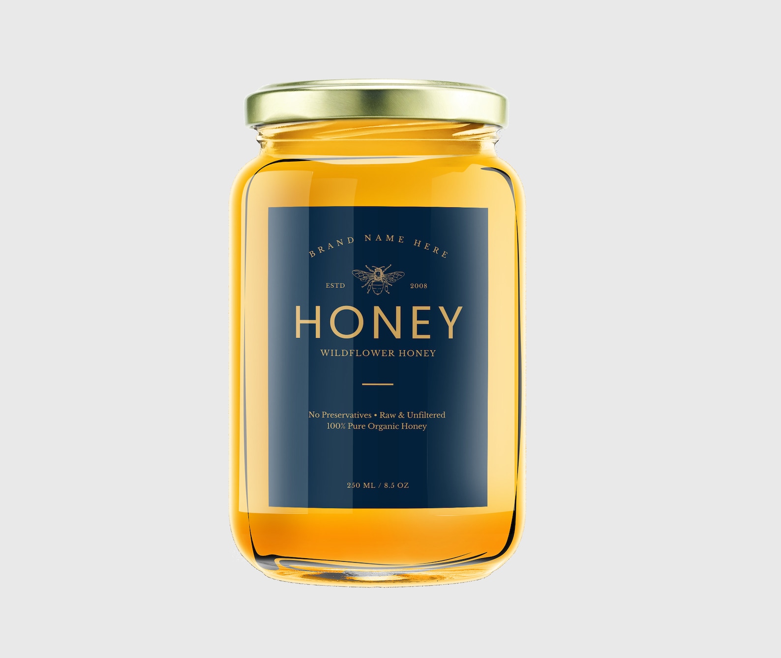 Canva Honey Jar Labels Template, Jam Jar Labels, Honey Labels Design ...