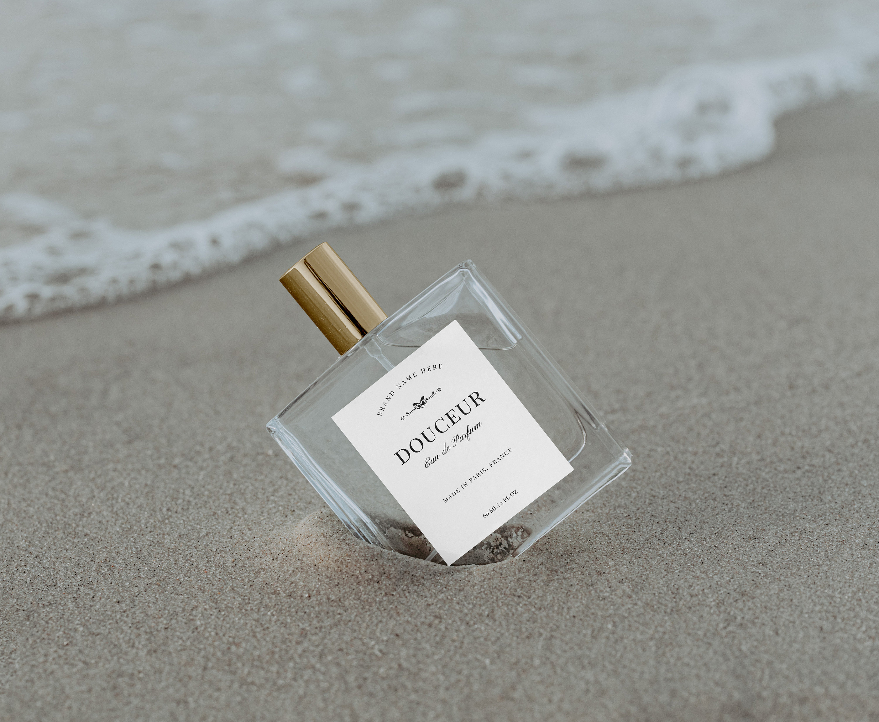 Perfume Bottle Label Template, Canva Fragrance Label Design, Luxury DIY ...