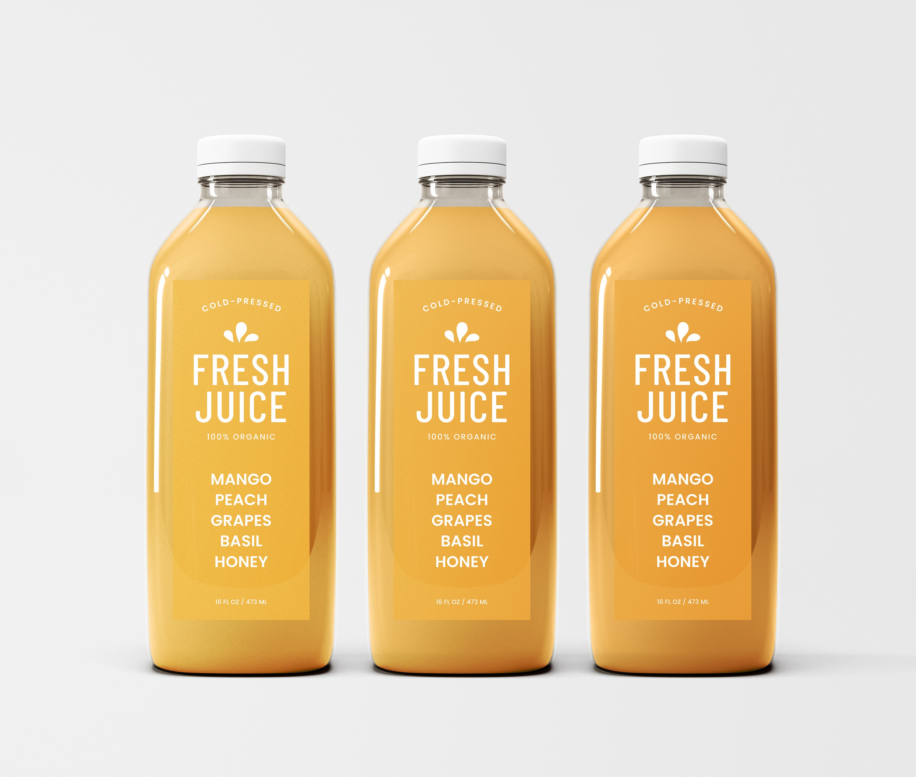Editable Juice Label Template, Smoothie Label, Canva Printable Custom ...