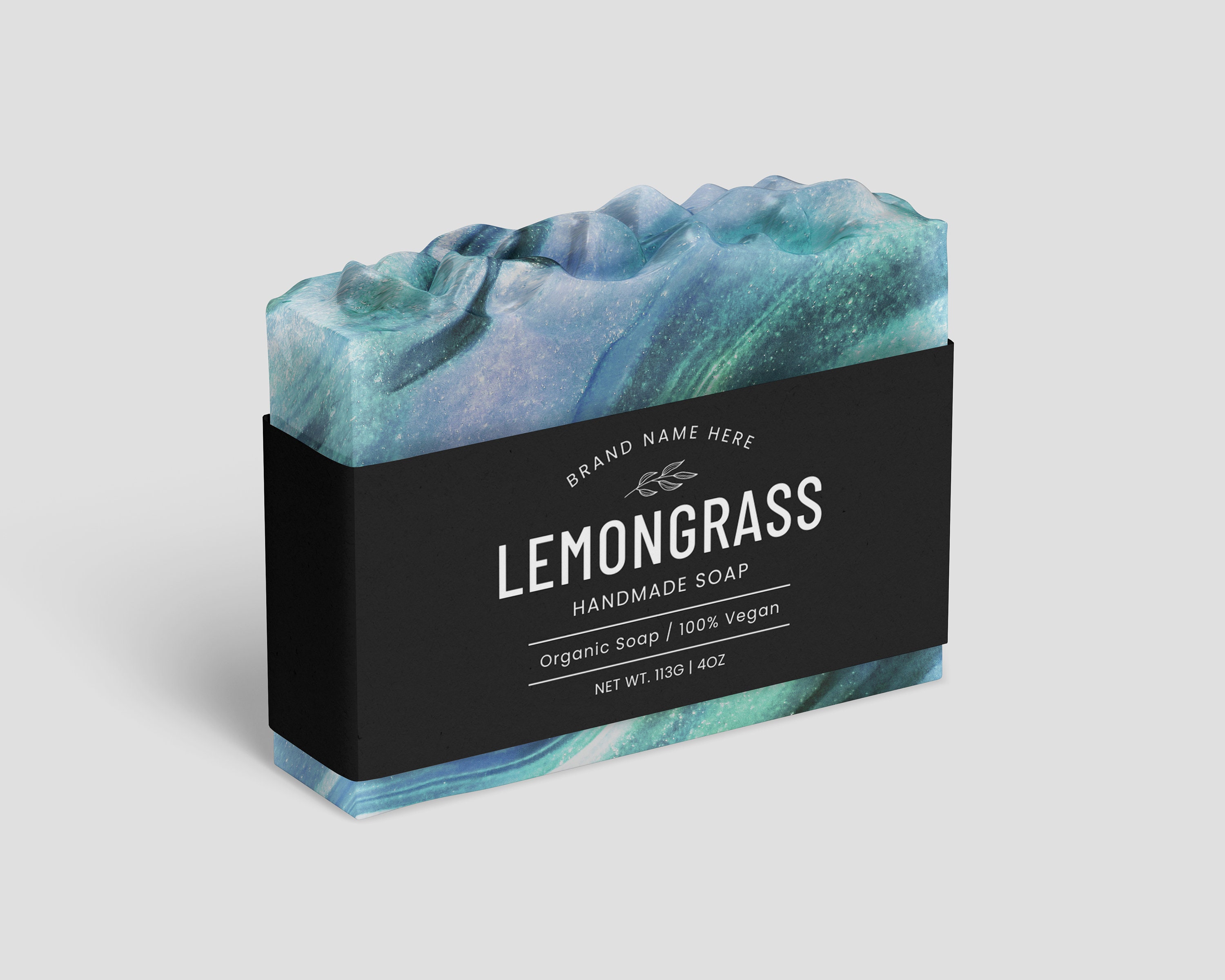 Handmade Soap Label Template, Customizable Soap Bar Packaging ...