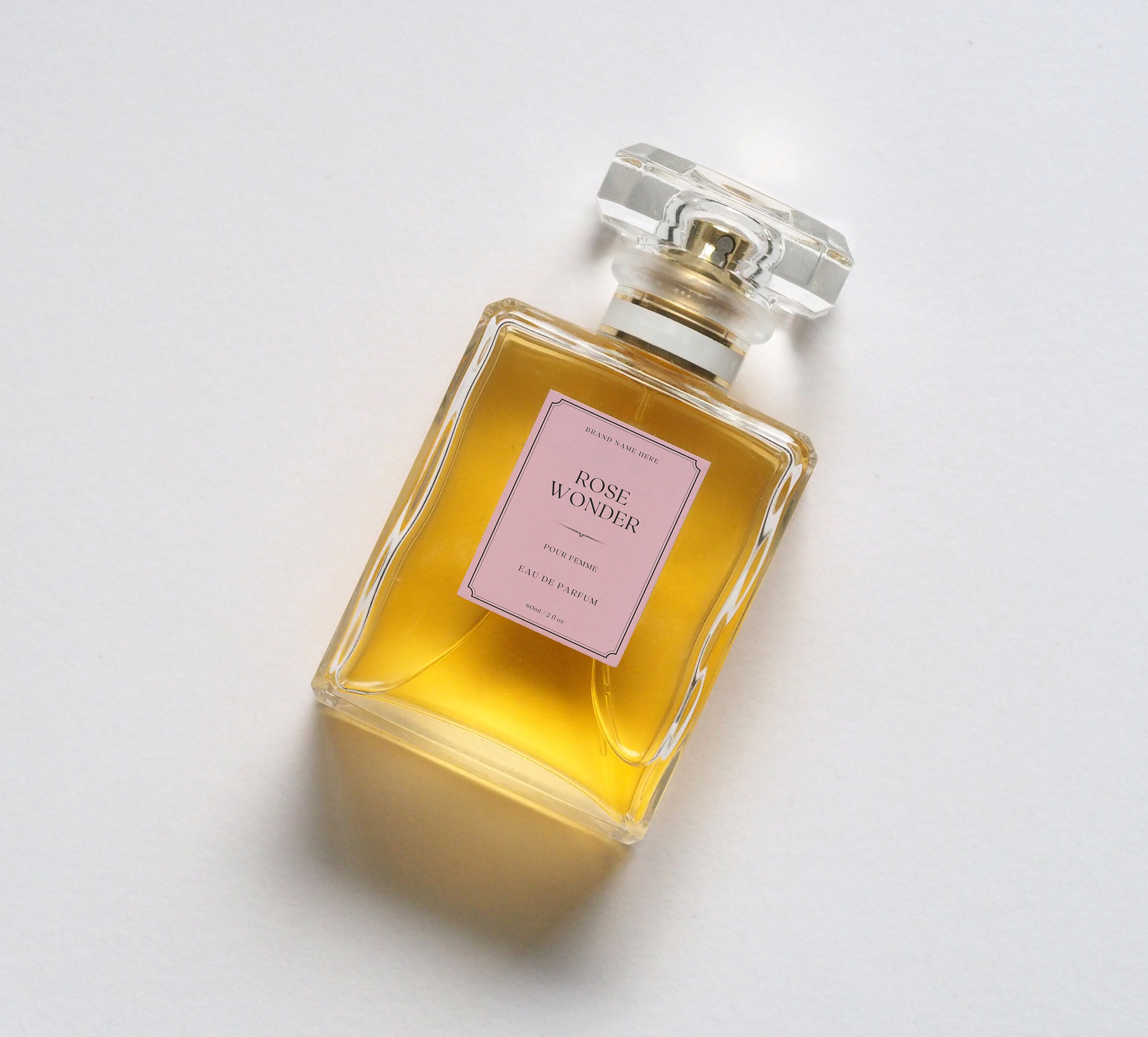 Custom Perfume Bottle Label Template Eau De Toilette Label Design ...