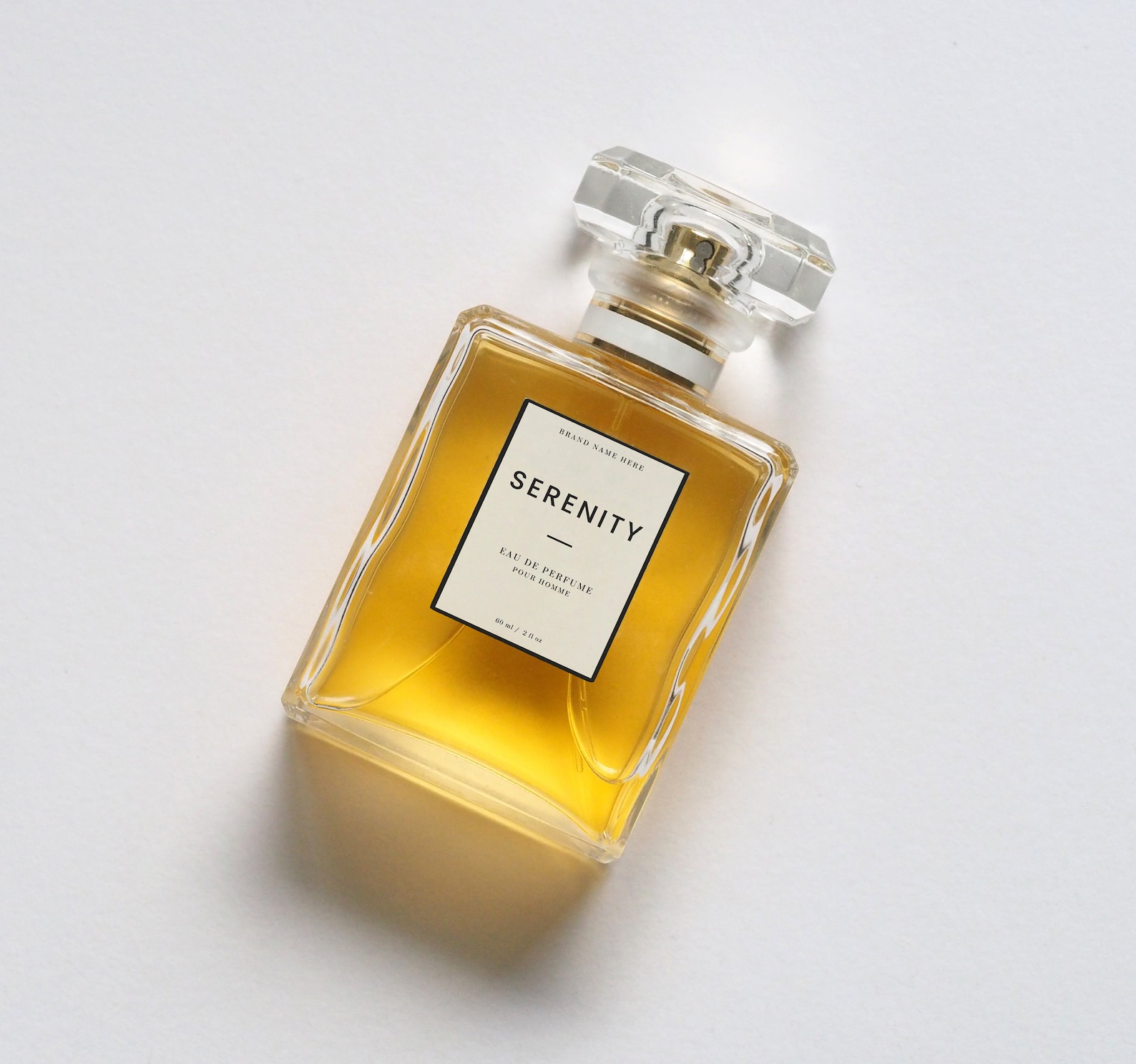 Canva Perfume Bottle Labels Design, Gold Metal Labels, Custom Fragrance ...