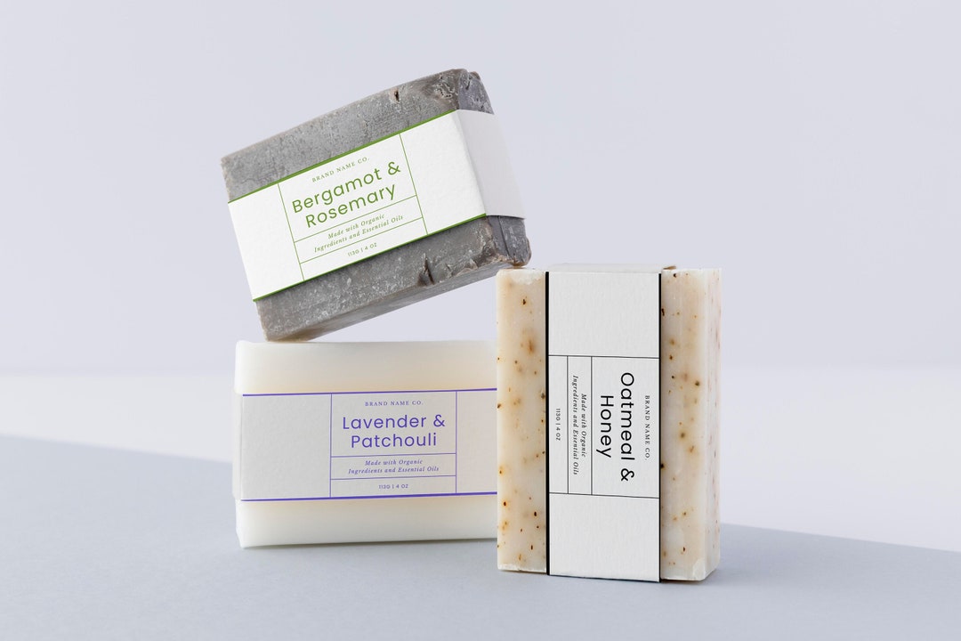 Canva Soap Labels Template, Soap Wrappers Template, Custom Soap Labels ...