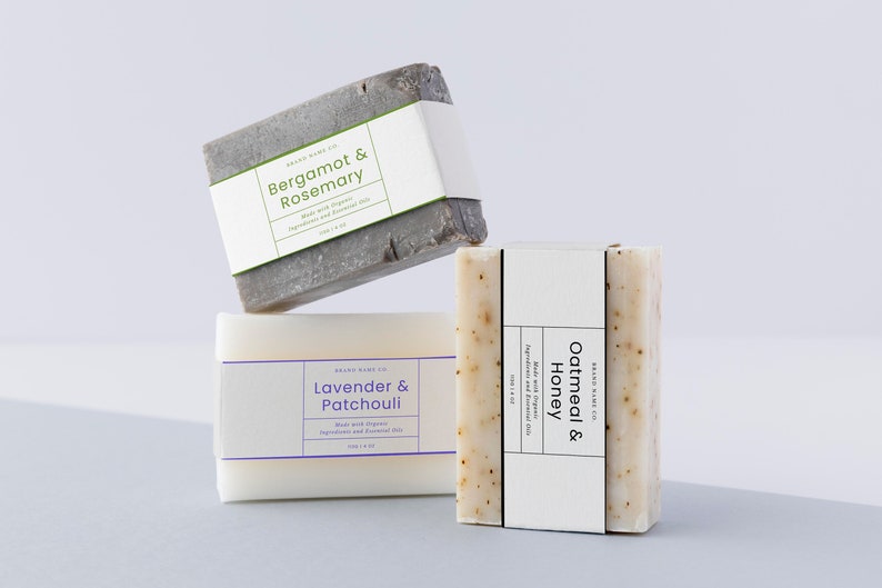 Canva Soap Labels Template, Soap Wrappers Template, Custom Soap Labels ...