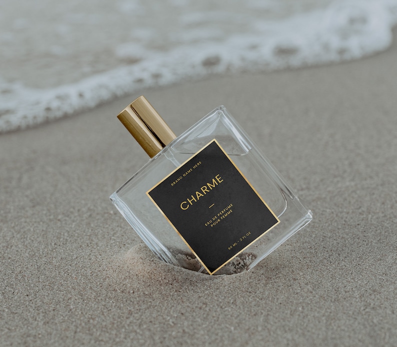 Perfume Bottle Label Design, Perfume Stickers, Fragrance Labels ...