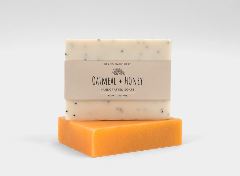 Handmade Soap Labels Template, DIY Soap Packaging, Printable Soap Wraps ...