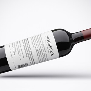 Editable Wine Label Design, Wine Labels Template, Canva Wine Label, Red ...