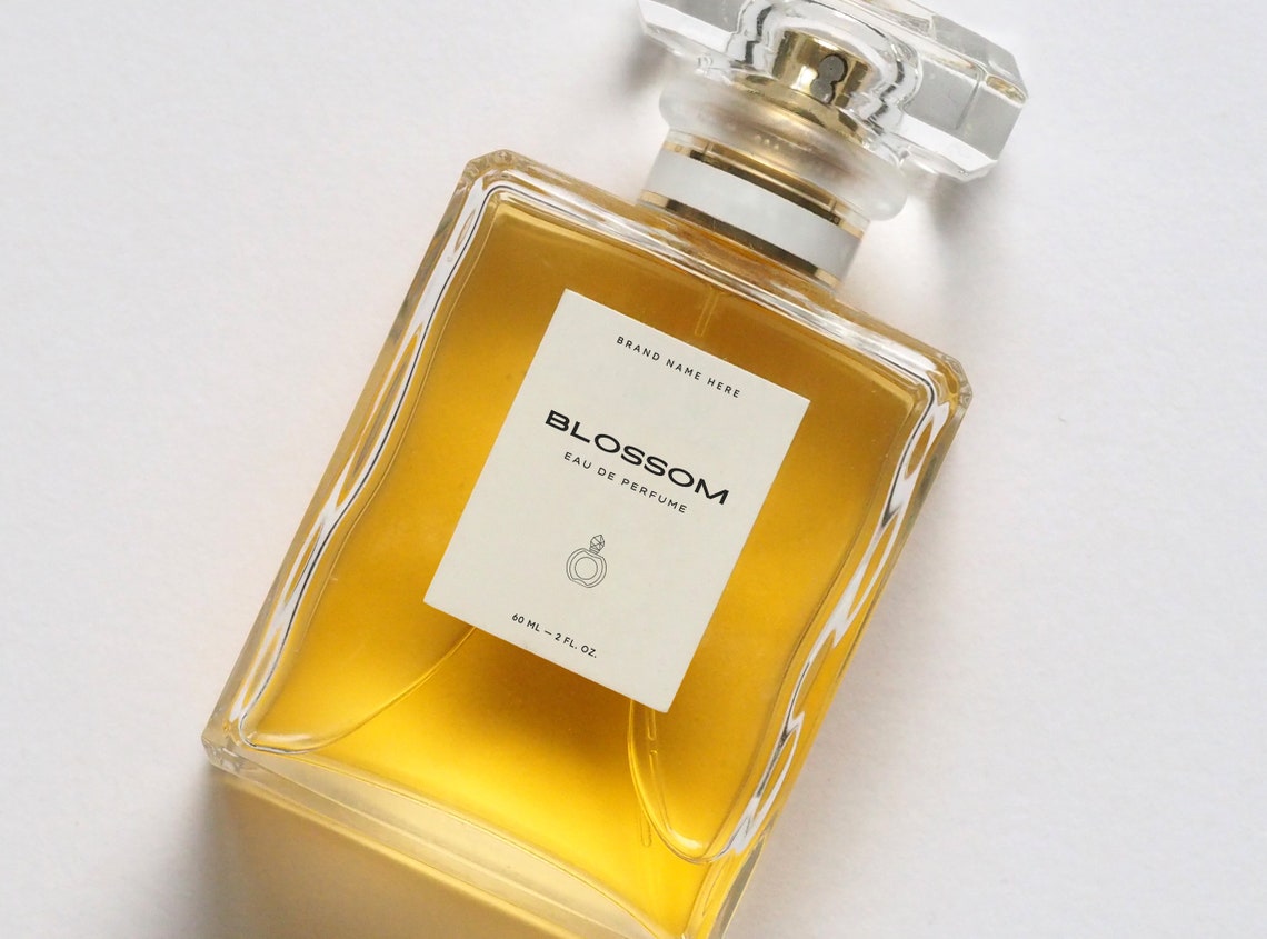 Perfume Bottle Label Template, Custom Perfume Labels, Fragrance Labels ...