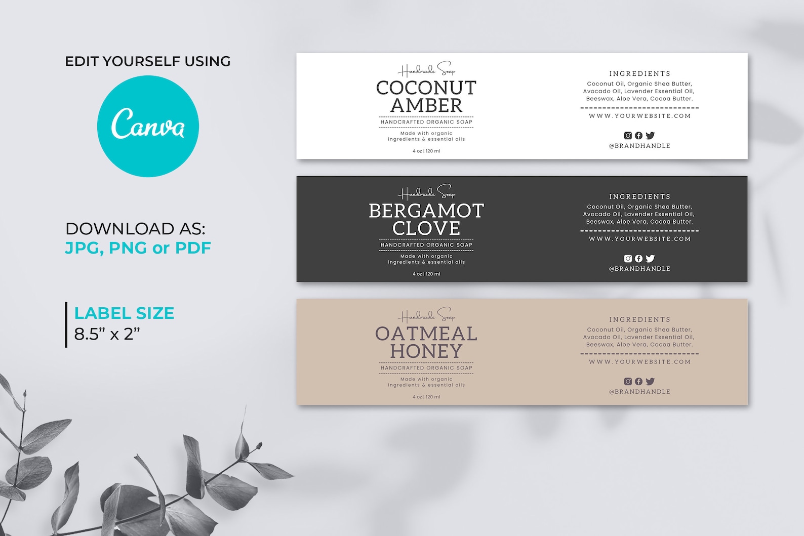 Soap Wrap Label Template Soap Bar Labels Bar Soap Labels - Etsy