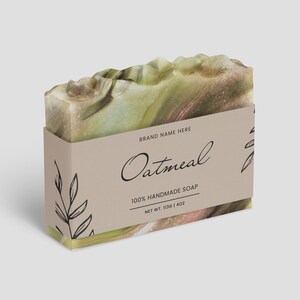 Soap Wrap Label Template, Printable Soap Bar Labels, DIY Soap Packaging ...