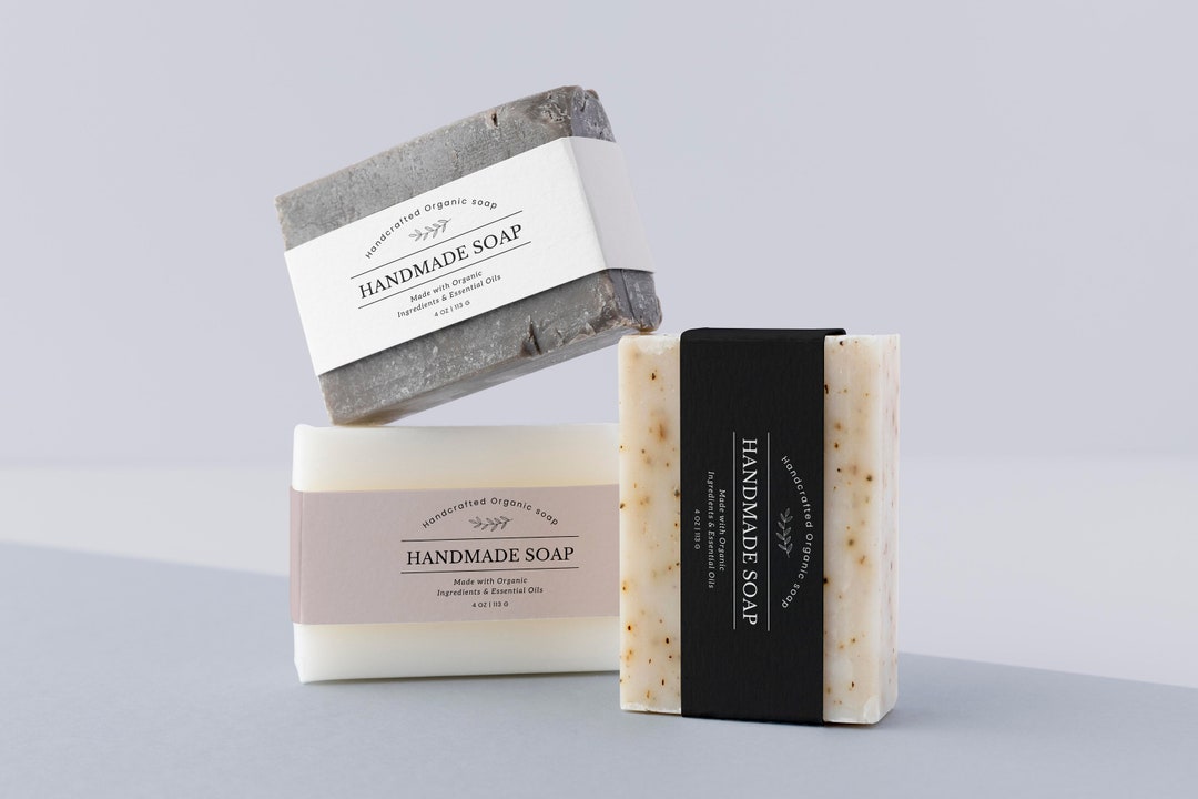 Soap Labels Template Canva, Editable Soap Labels, Soap Bar Wrappers ...