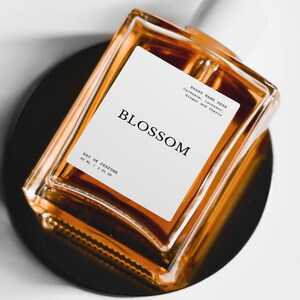 Perfume Bottle Label, Cologne Label, Fragrance Label Template, Luxury ...