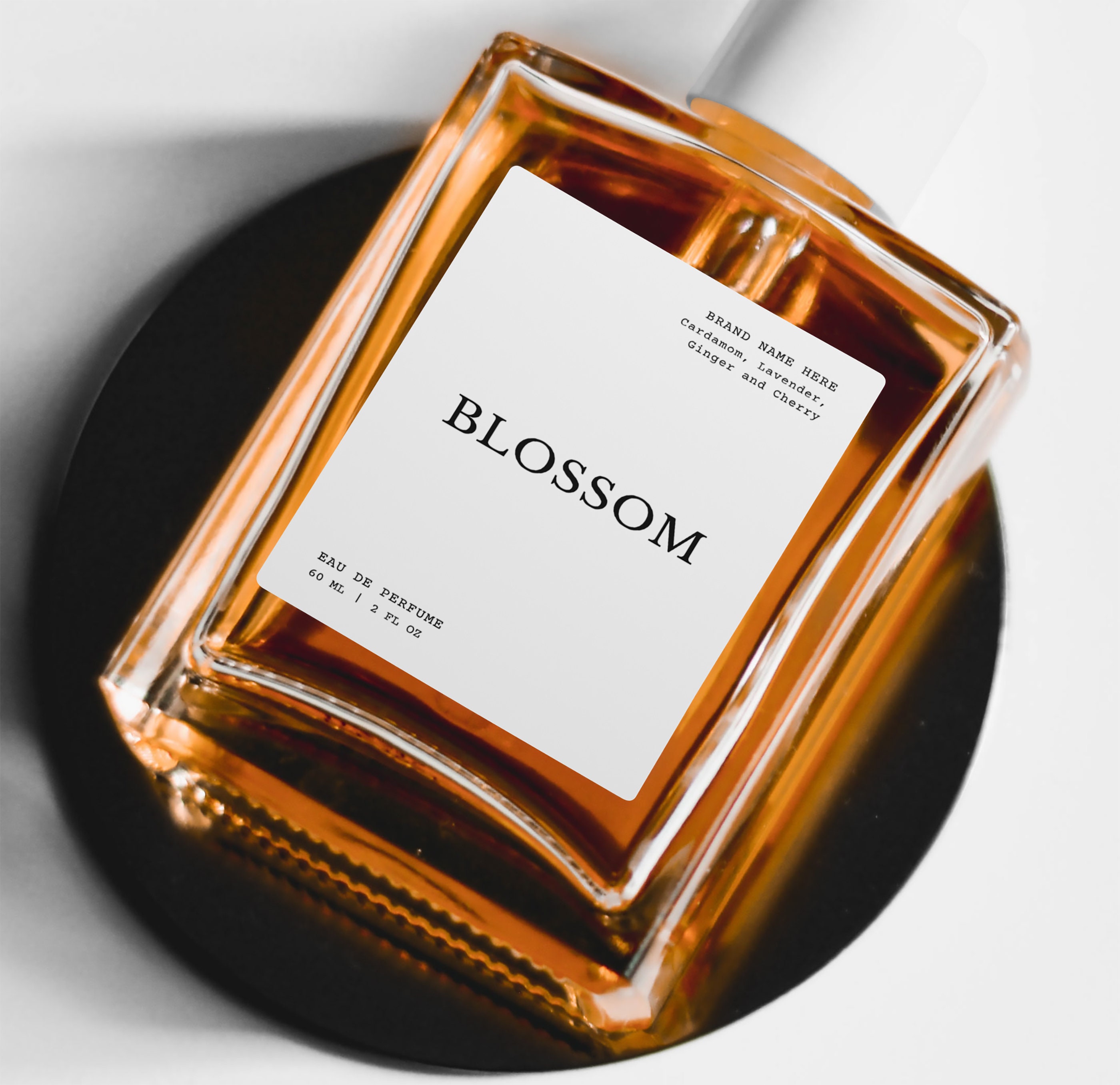 Perfume Bottle Label, Cologne Label, Fragrance Label Template, Luxury ...