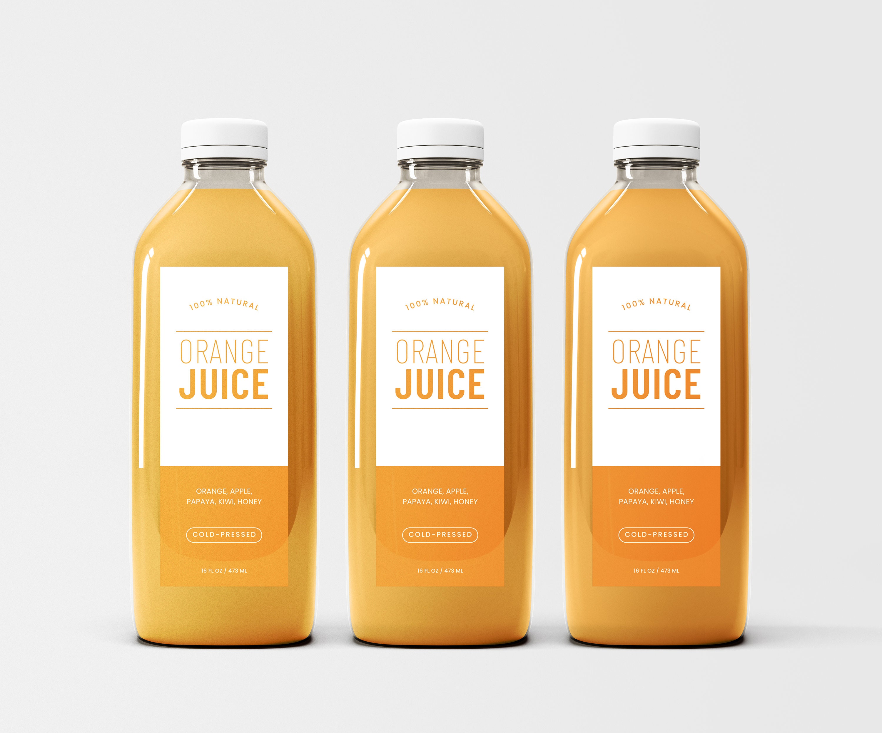Editable Juice Bottle Label Template, DIY Customizable Design, Juice ...