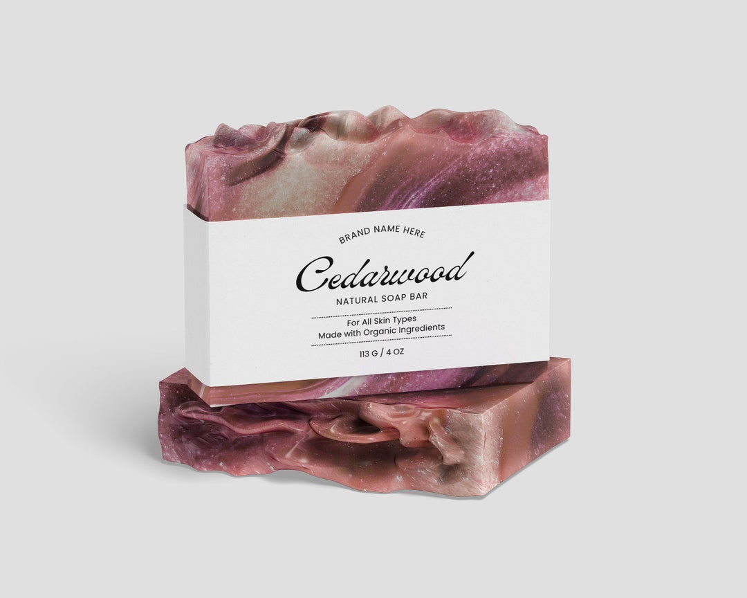 Elegant Soap Label Template, Homemade Soap Bar Label Design, Canva Soap ...