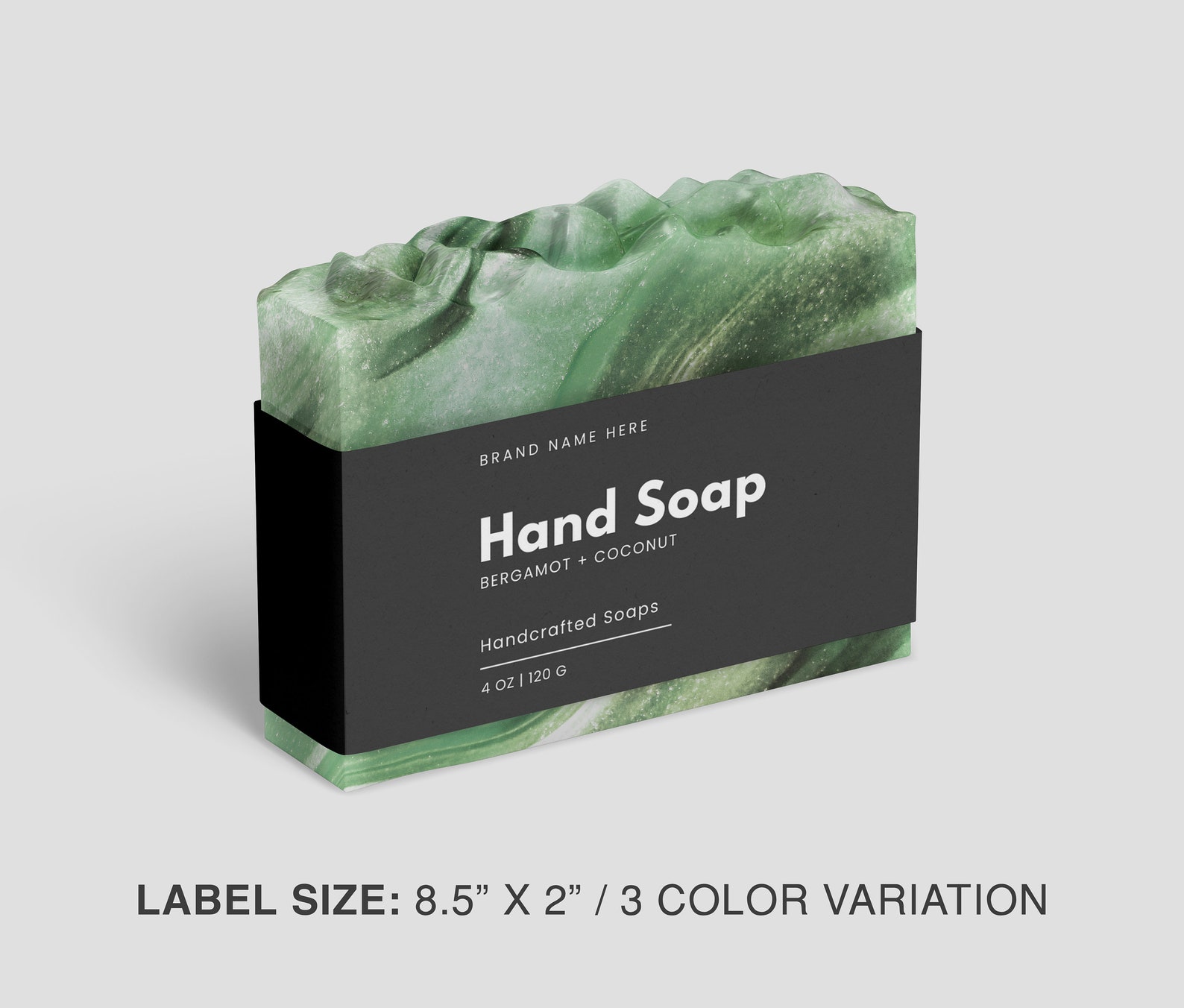 Soap Bar Label Template, Soap Band Template, Canva Handmade Soap Bar ...