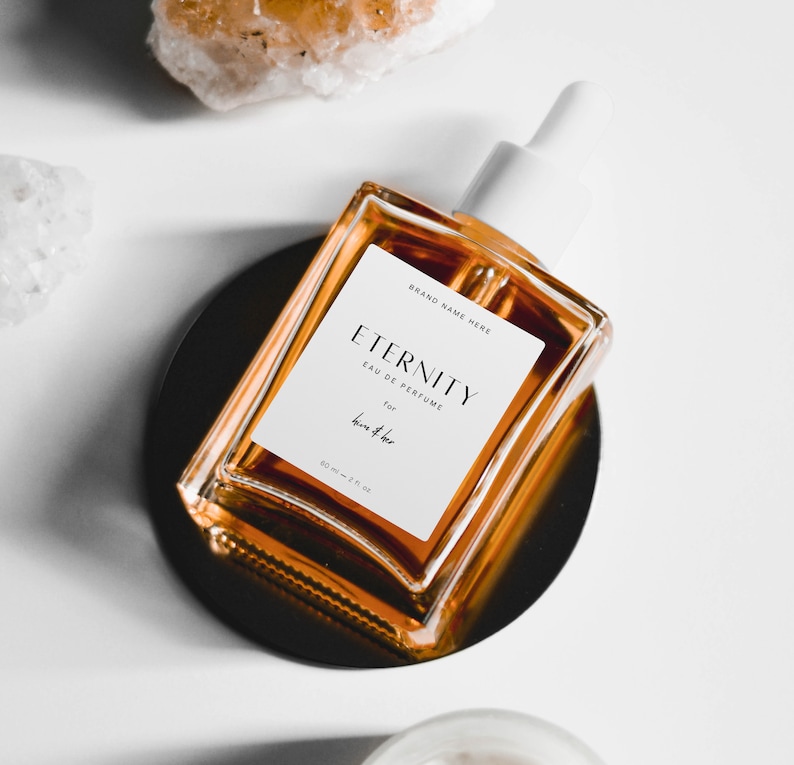 Perfume Bottle Label Templates, Diffuser Label Template, Bride Perfume ...