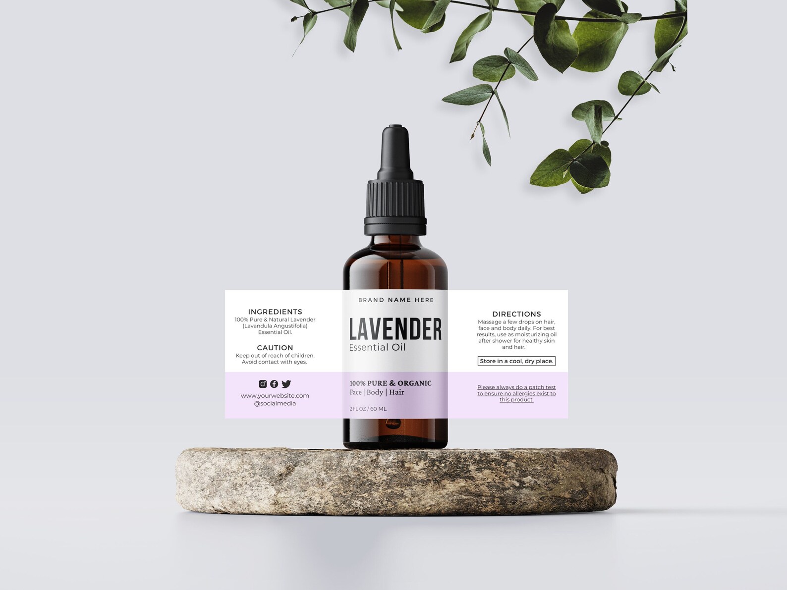 Custom Product Label Editable Label Template Stylish - Etsy