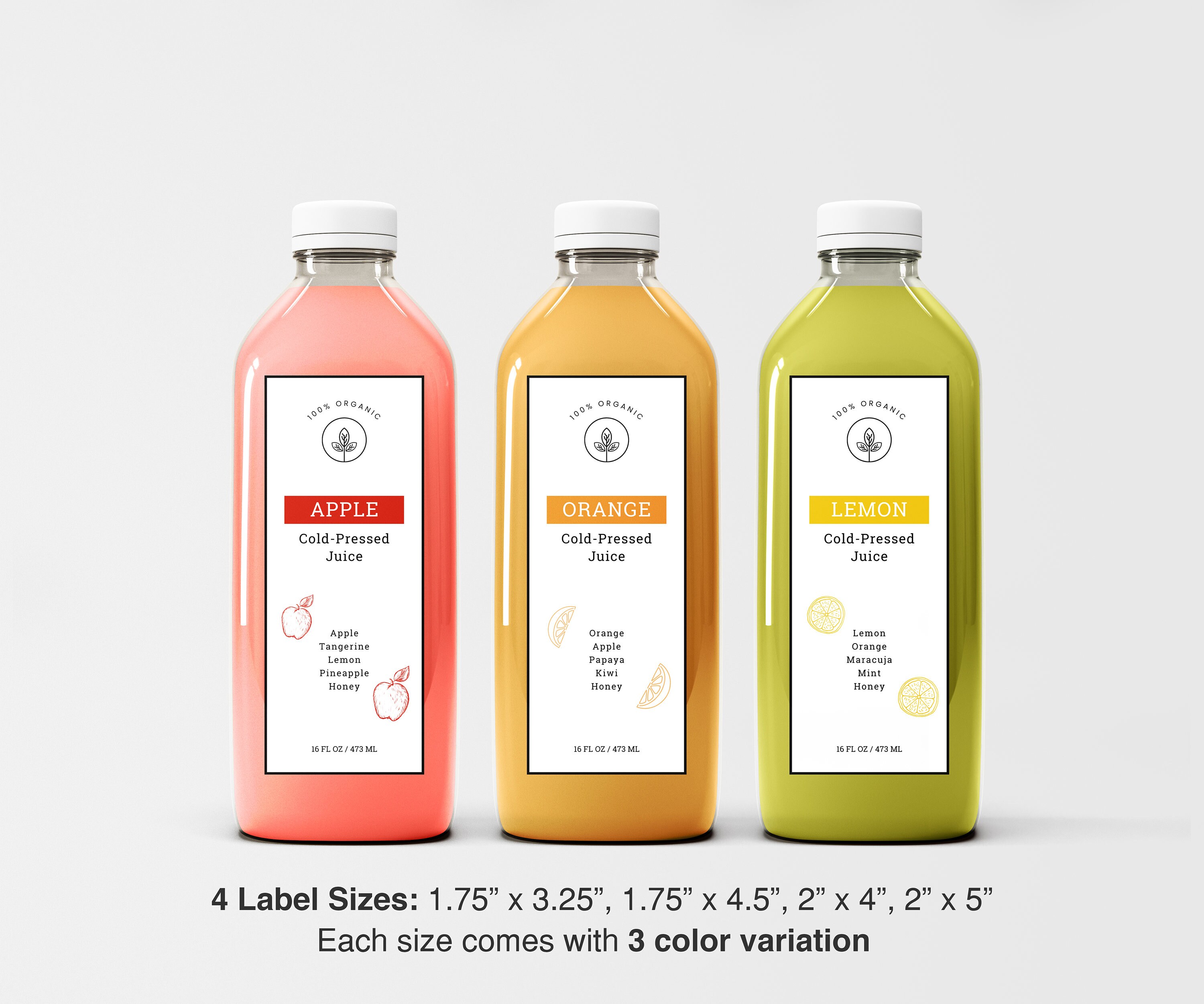 Editable Juice Bottle Label Template, DIY Customizable Design ... Editable Juice Bottle Label Template, DIY Customizable Design ...