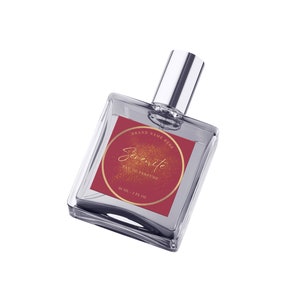 Editable Golden Perfume Label Template, Customizable Fragrance Bottle ...