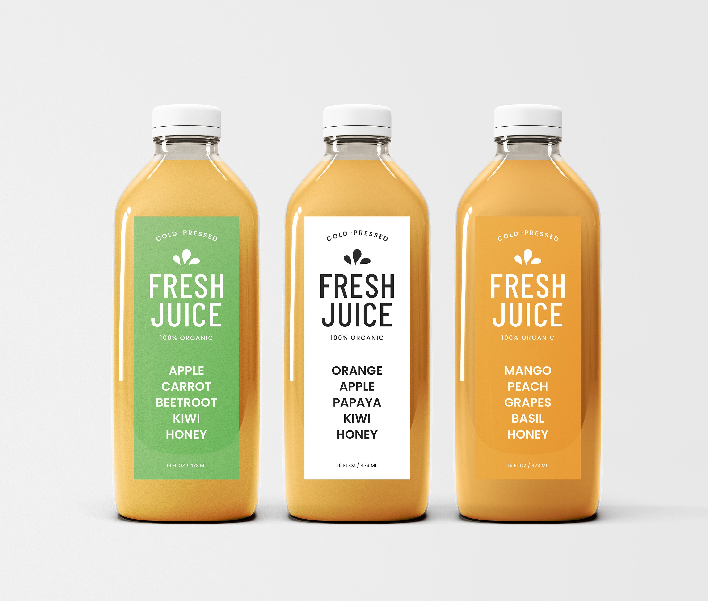 Editable Juice Label Template, Smoothie Label, Canva Printable Custom ...