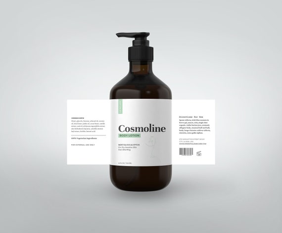 Custom Bottle Label DIY Bottle Label Template Dropper | Etsy