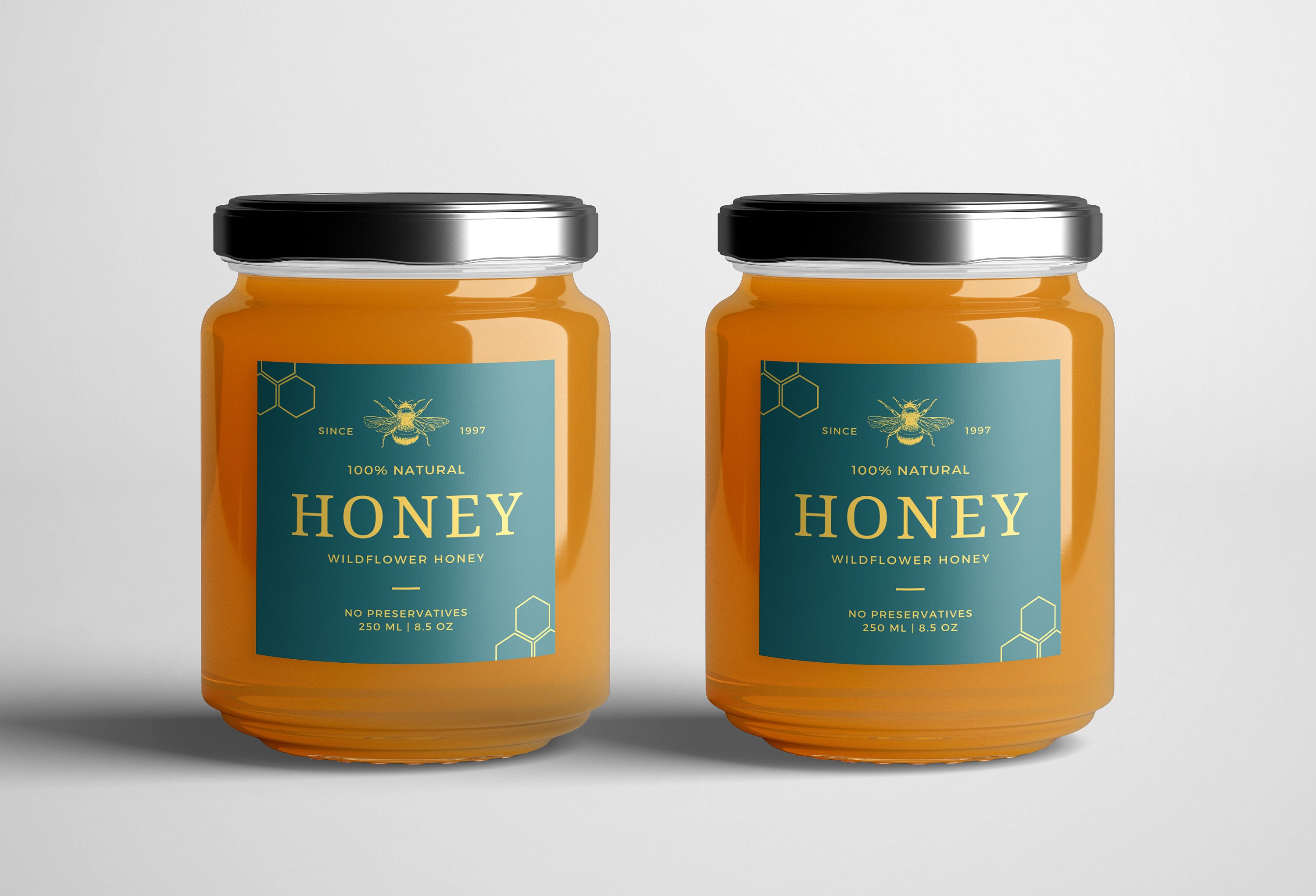 Editable Honey Jar Labels Template, Printable Honey Labels, Homemade ...
