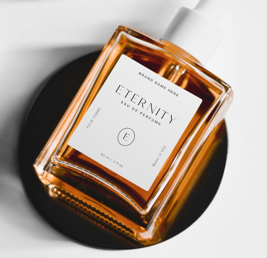 Luxury Perfume Bottle Label Design, Printable Perfume Labels, Custom ...