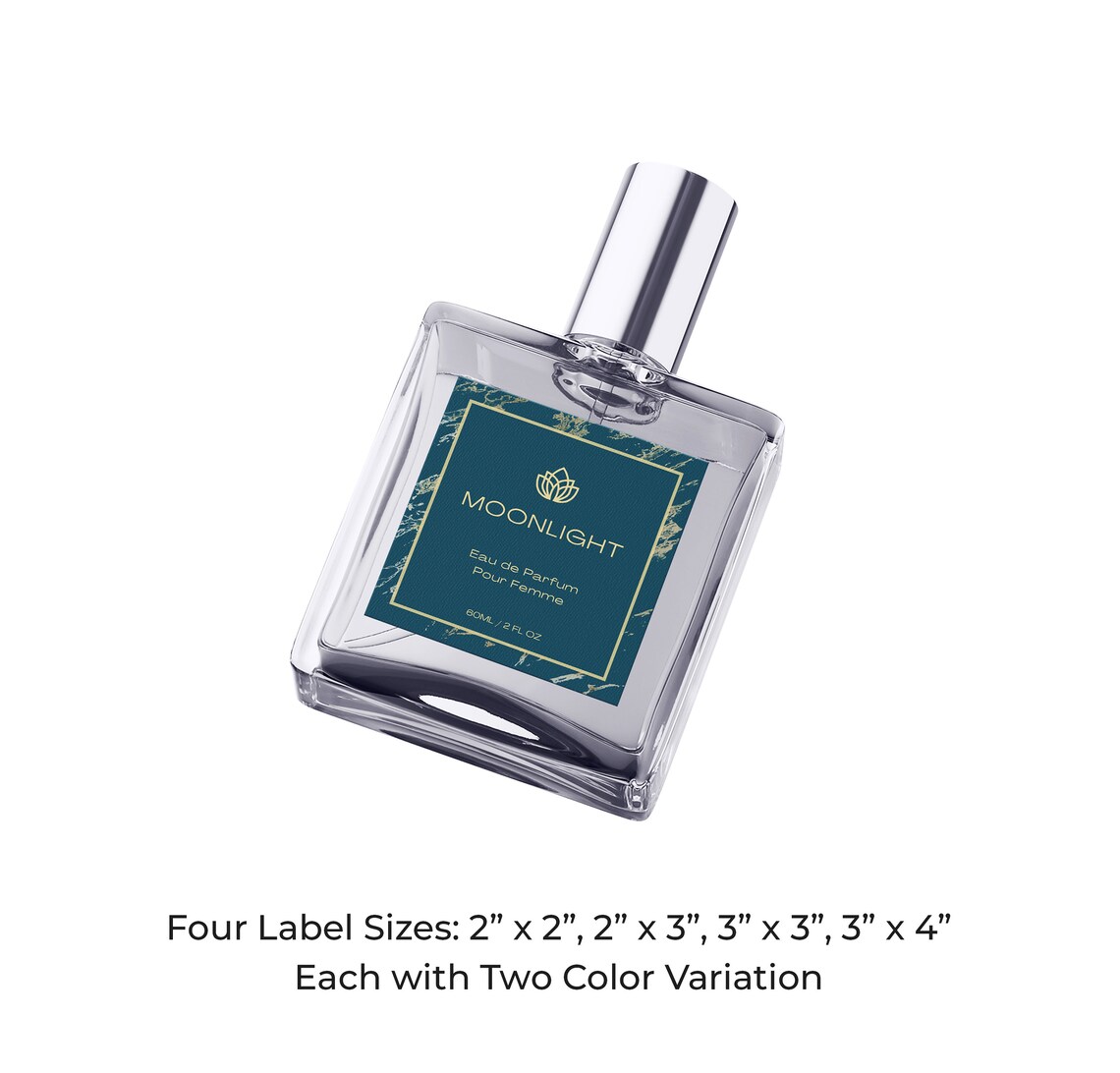 Perfume Bottle Label Custom Perfume Labels Template - Etsy