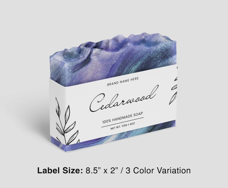 Soap Wrap Label Template, Printable Soap Bar Labels, DIY Soap Packaging ...