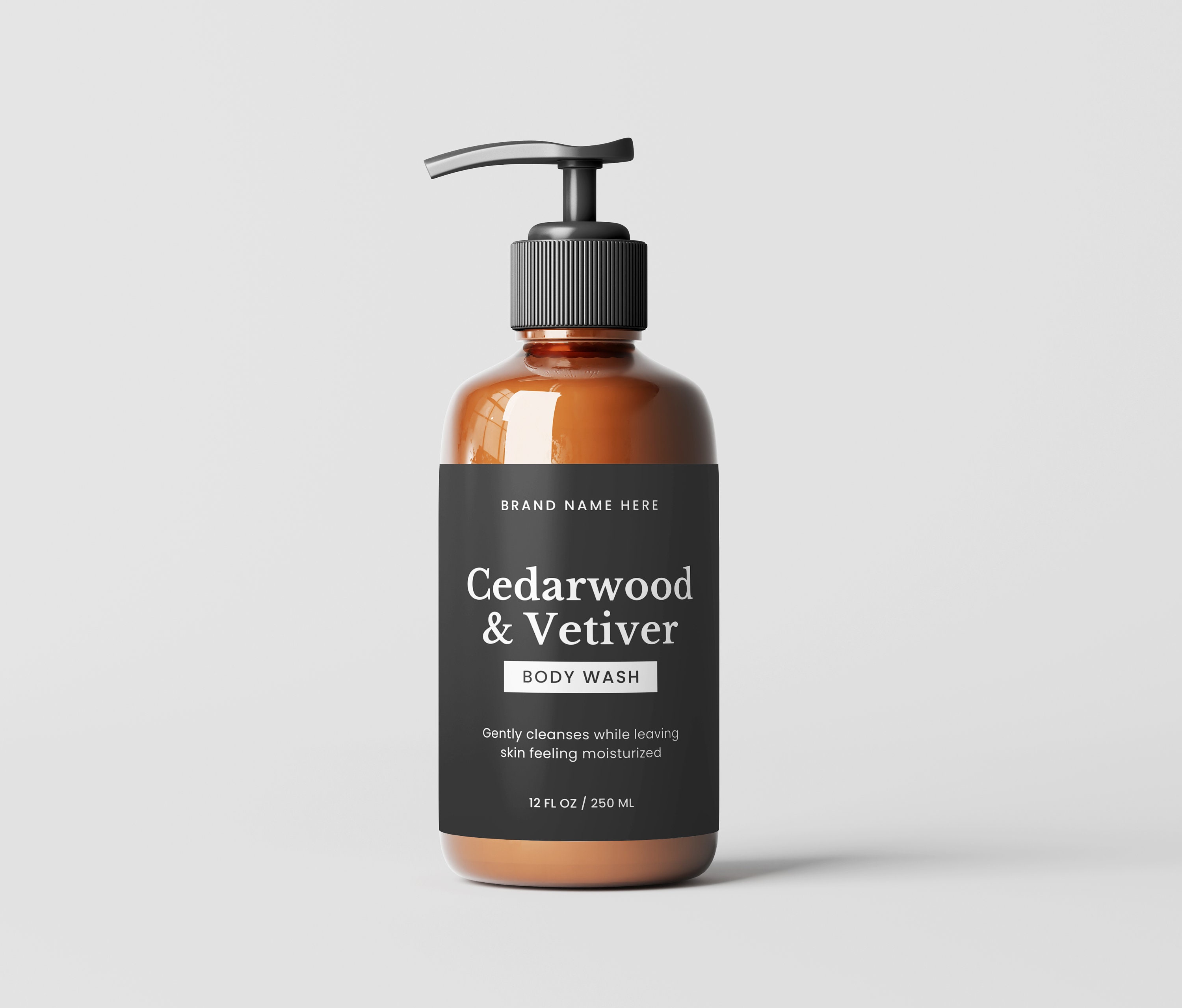 Printable Dispenser Bottle Labels Template, Editable Body Wash Label ...