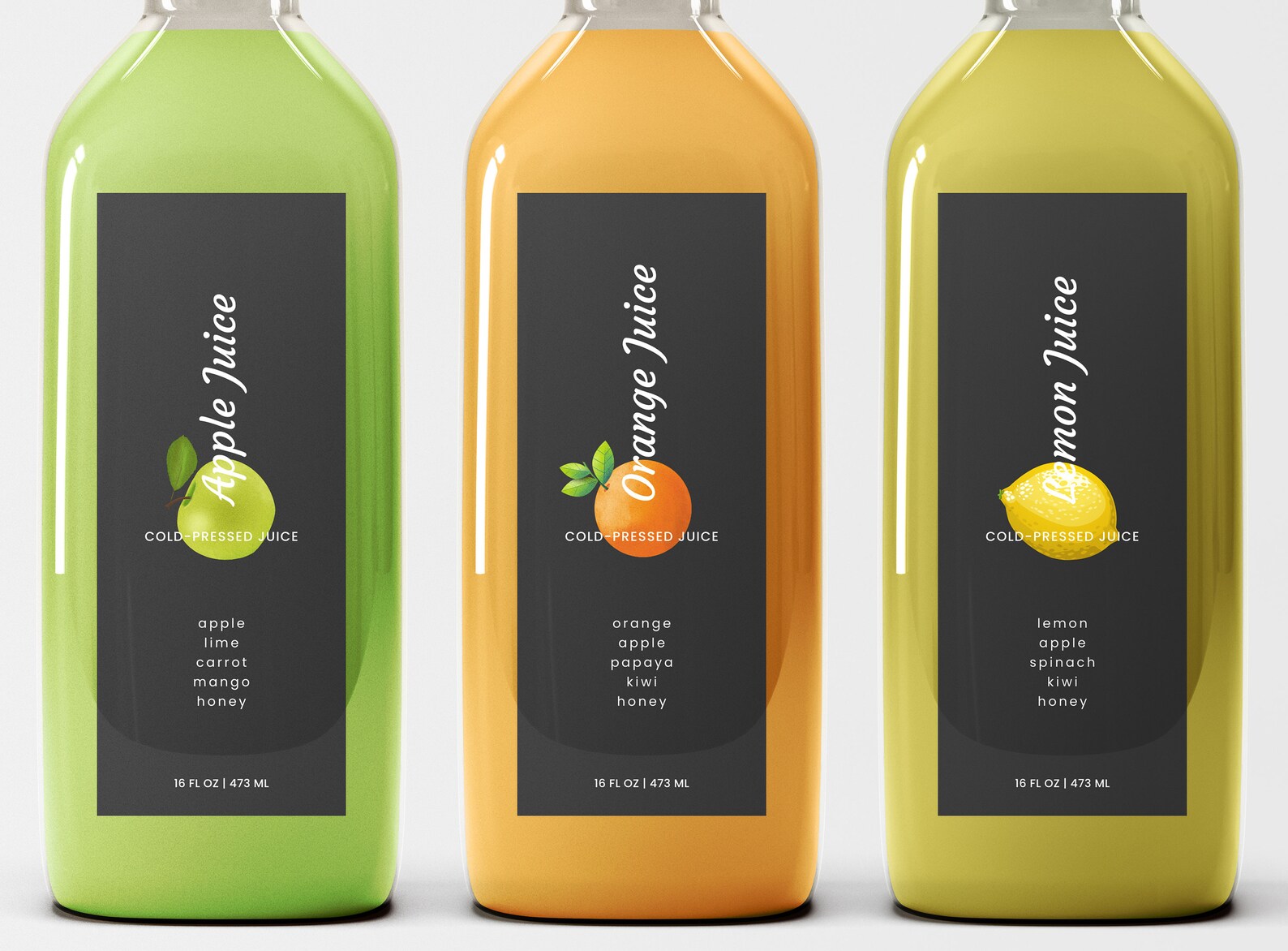 Juice Bottle Labels, Juice Custom Labels, Editable Juice Labels ...