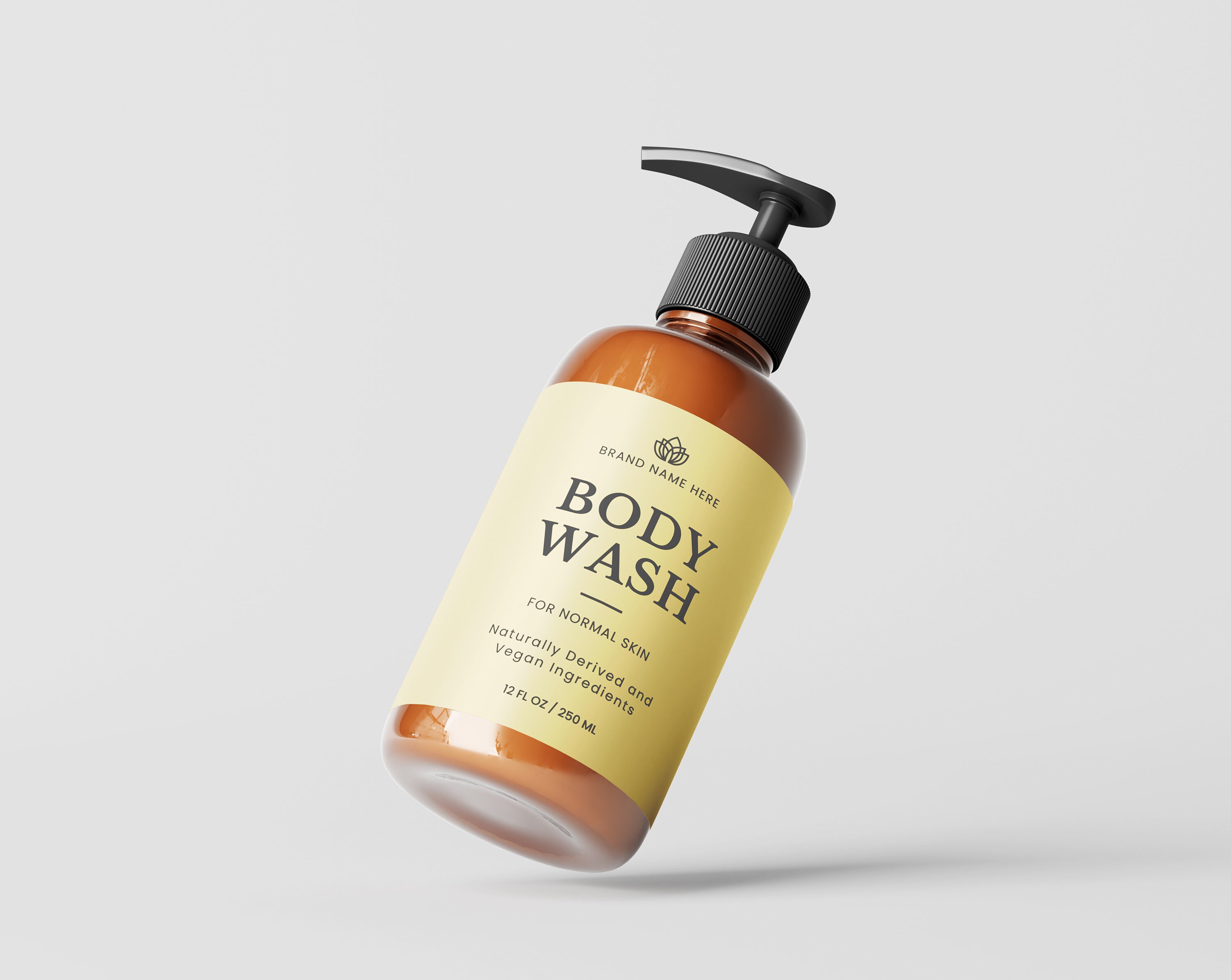 Custom Bottle Label Template, Canva Skincare Label Design, Body Lotion ...