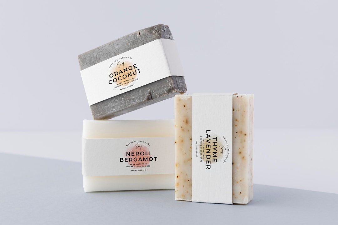 Soap Labels Template, Bar Soap Labels, Canva Soap Label Design ...