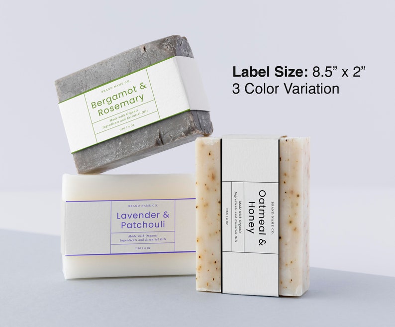 Canva Soap Labels Template, Soap Wrappers Template, Custom Soap Labels ...