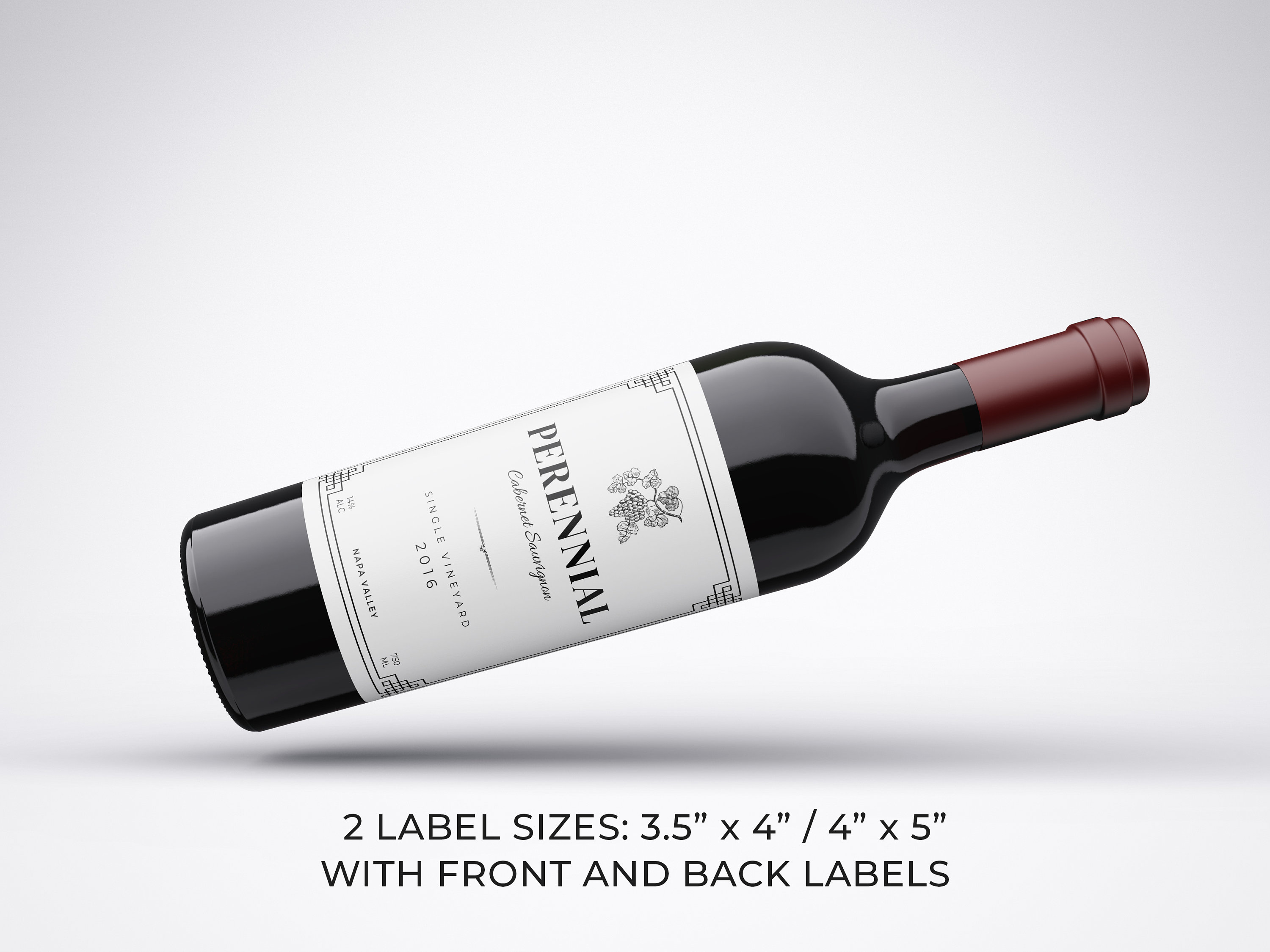 Wine Label Template, Vintage Red Wine Label, Luxury Wine Labels, Wine ...