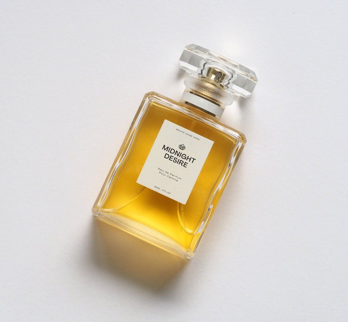 DIY Perfume Bottle Labels Template Cologne Label Design Downloadable ...