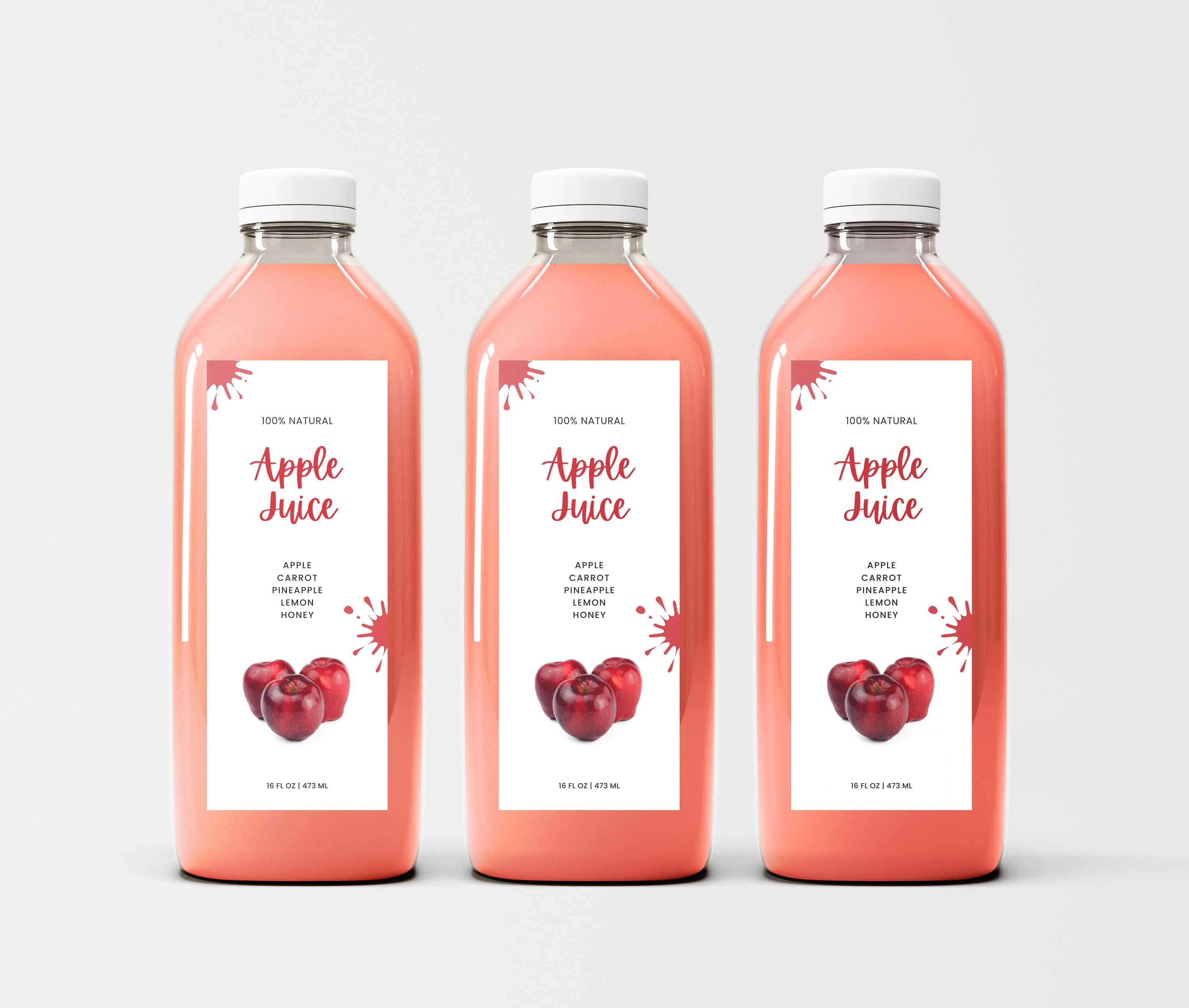Juice Bottle Label, Custom Juice Labels, Drink Labels, Beverage Labels ...