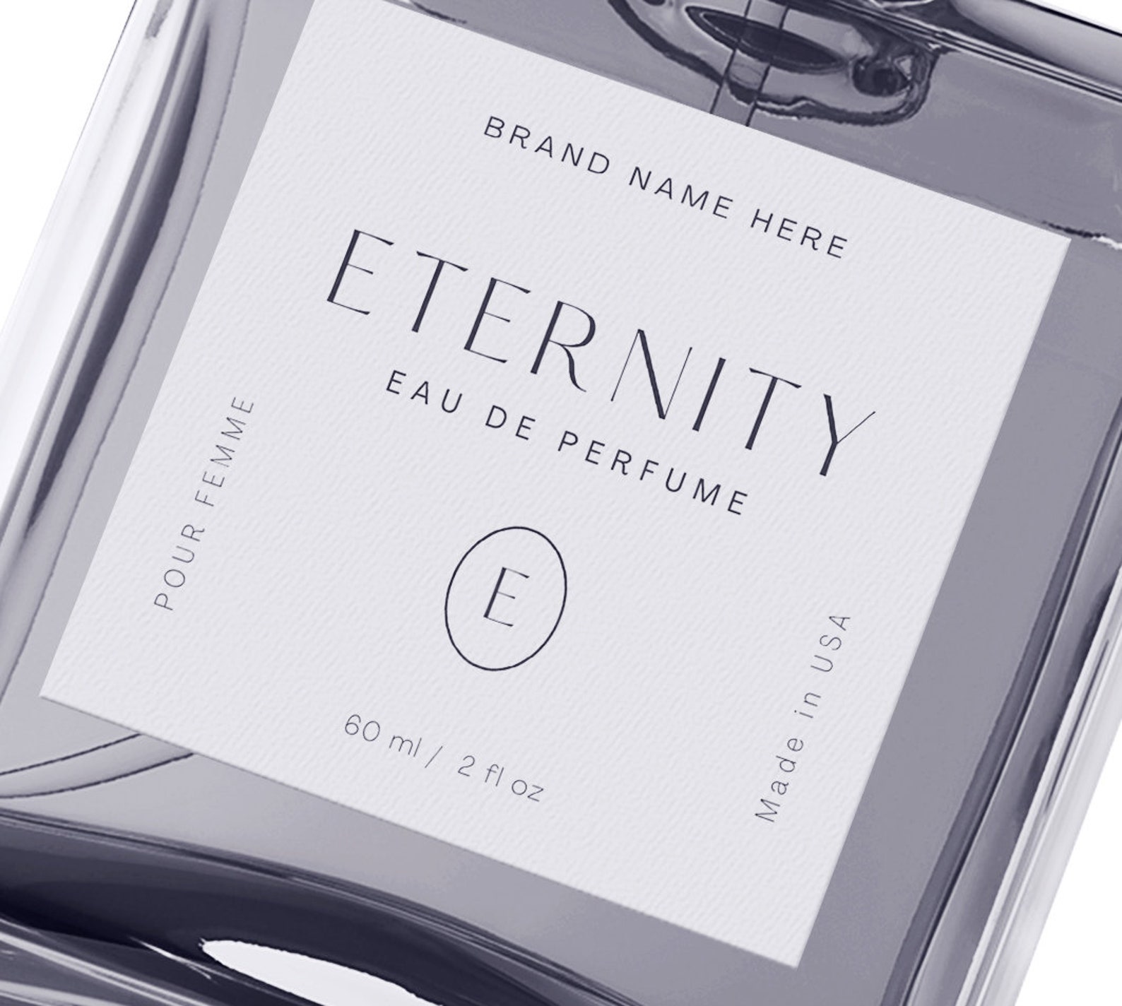 Luxury Perfume Bottle Label Design, Printable Perfume Labels, Custom ...