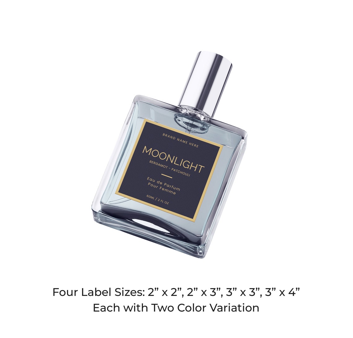 Custom Perfume Label Template Fragrance Bottle Labels - Etsy