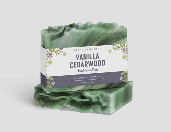 Soap Bar Labels Template Soap Band Template Soap Wrapper - Etsy