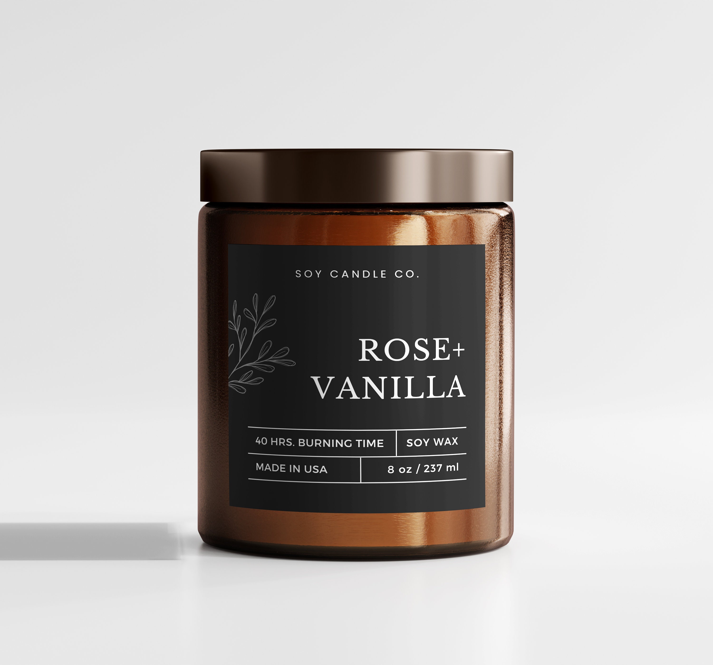 Candle Labels, Custom Candle Label, Luxury Candle Label Canva, Candle ...