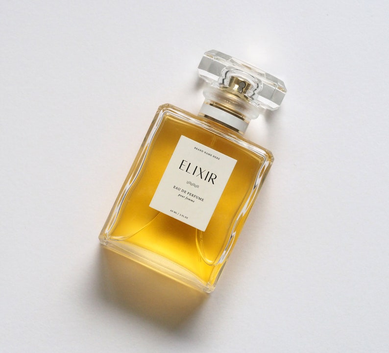 Editable Perfume Bottle Label Template, Personalized Sticker for ...