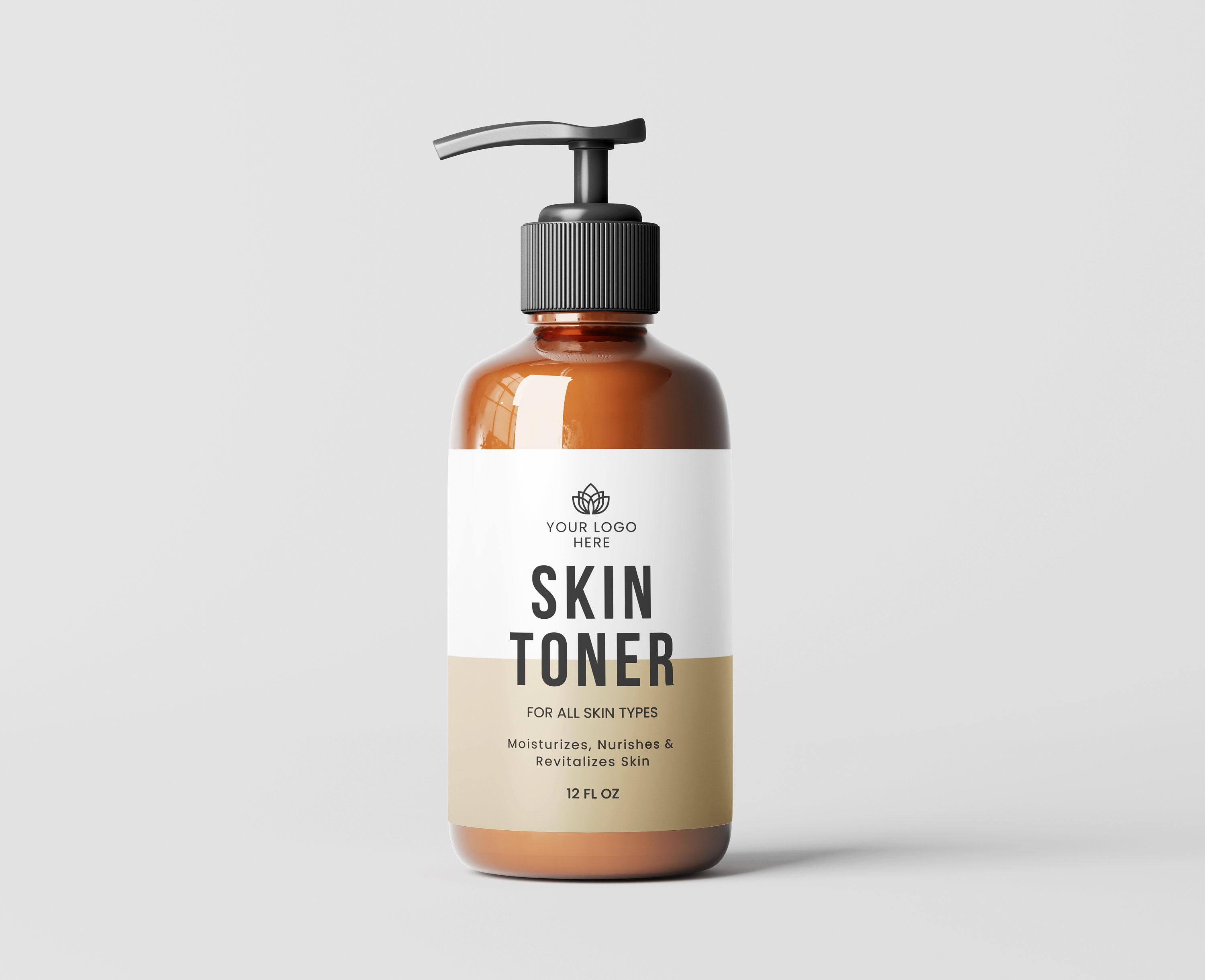 Shampoo Label Template, Pump Bottle Label, 8 Oz Bottle Label, Body Wash ...