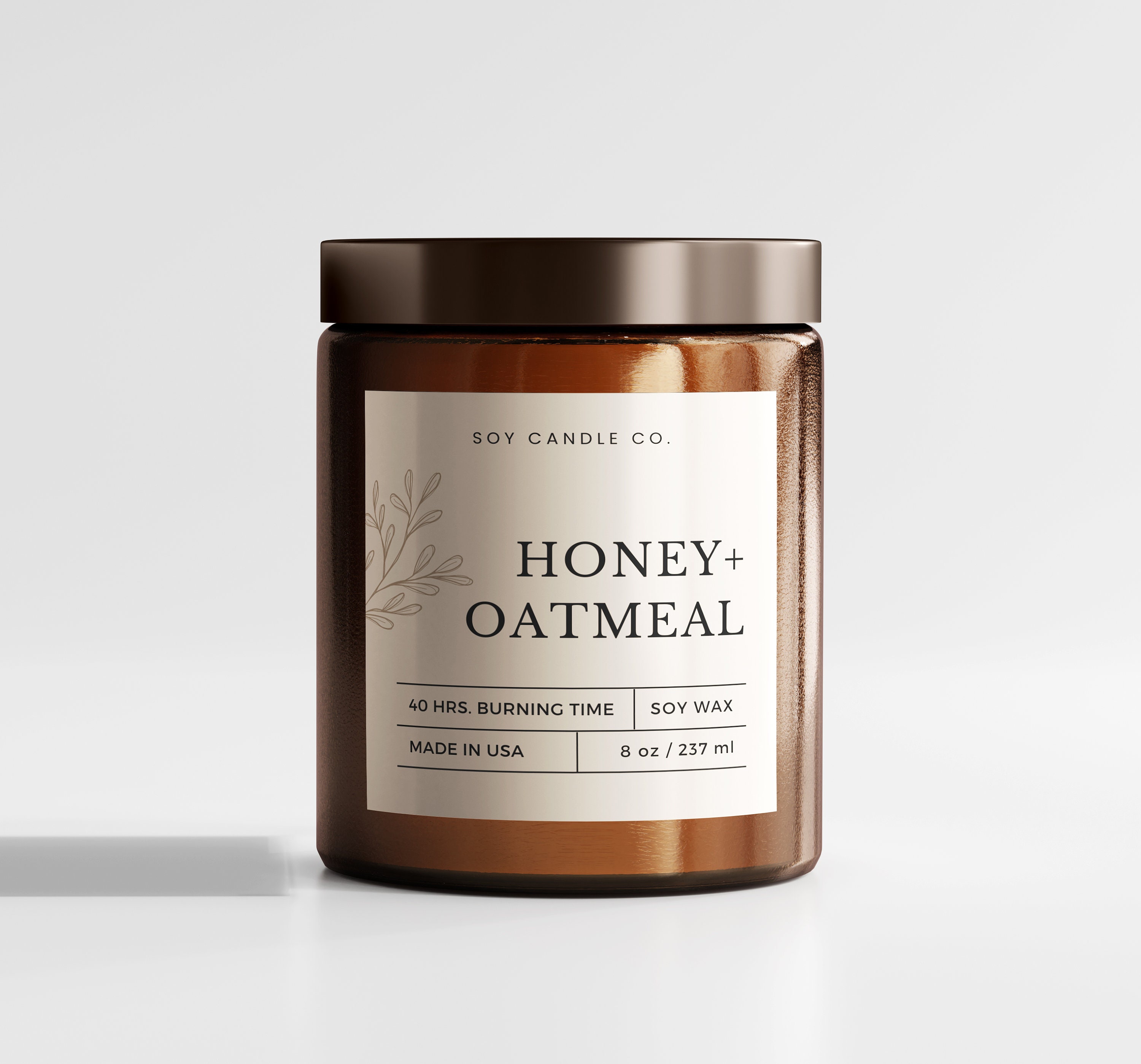 Candle Labels, Custom Candle Label, Luxury Candle Label Canva, Candle ...