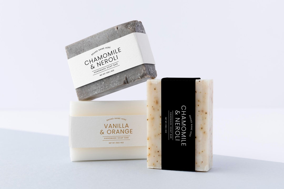 Editable Soap Bar Label Template, Canva Soap Bands, Soap Packaging ...