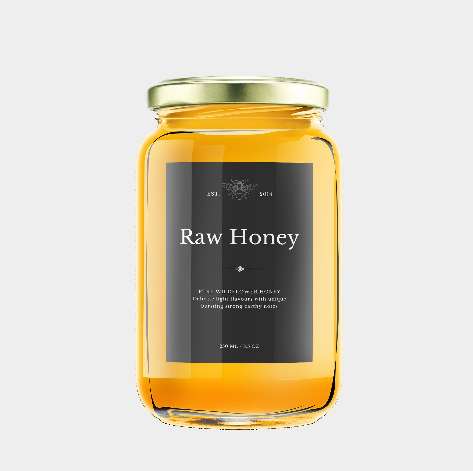 Honey Jar Labels Template, Editable Honey Labels, Labels for Honey ...